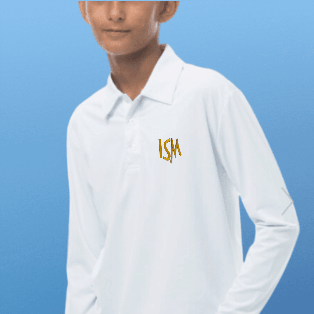 ISM Unisex Long-Sleeve Polo (Primary) – CHAT-MALO Paris