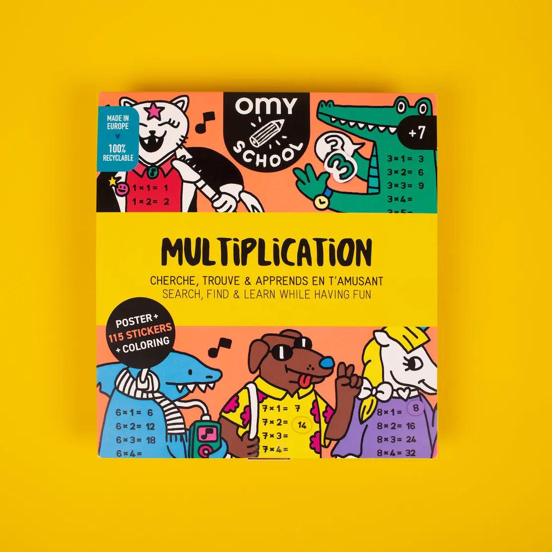OMY SCHOOL - POSTER DIDACTIQUE - MULTIPLICATION – CHAT-MALO Paris